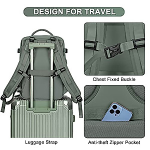 coofay Travel Backpack For Women Men Airline Approved Carry On Backpack Flight Approved Waterproof Sports Luggage Backpack Casual Daypack Small Hiking Backpack