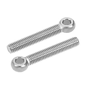 uxcell M8 x 50mm 304 Stainless Steel Machine Shoulder Lift Eye Bolt Rigging 5pcs