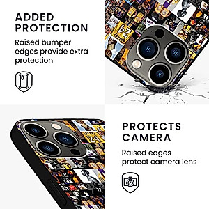 Basketball Stars Designed for iPhone 13 Pro Max Case, Kobe Gather Pattern Compatible with iPhone 13 Pro Max Case 6.7 inch, TPU Anti-Scratch Shockproof Soft Case (Kobe Gather)
