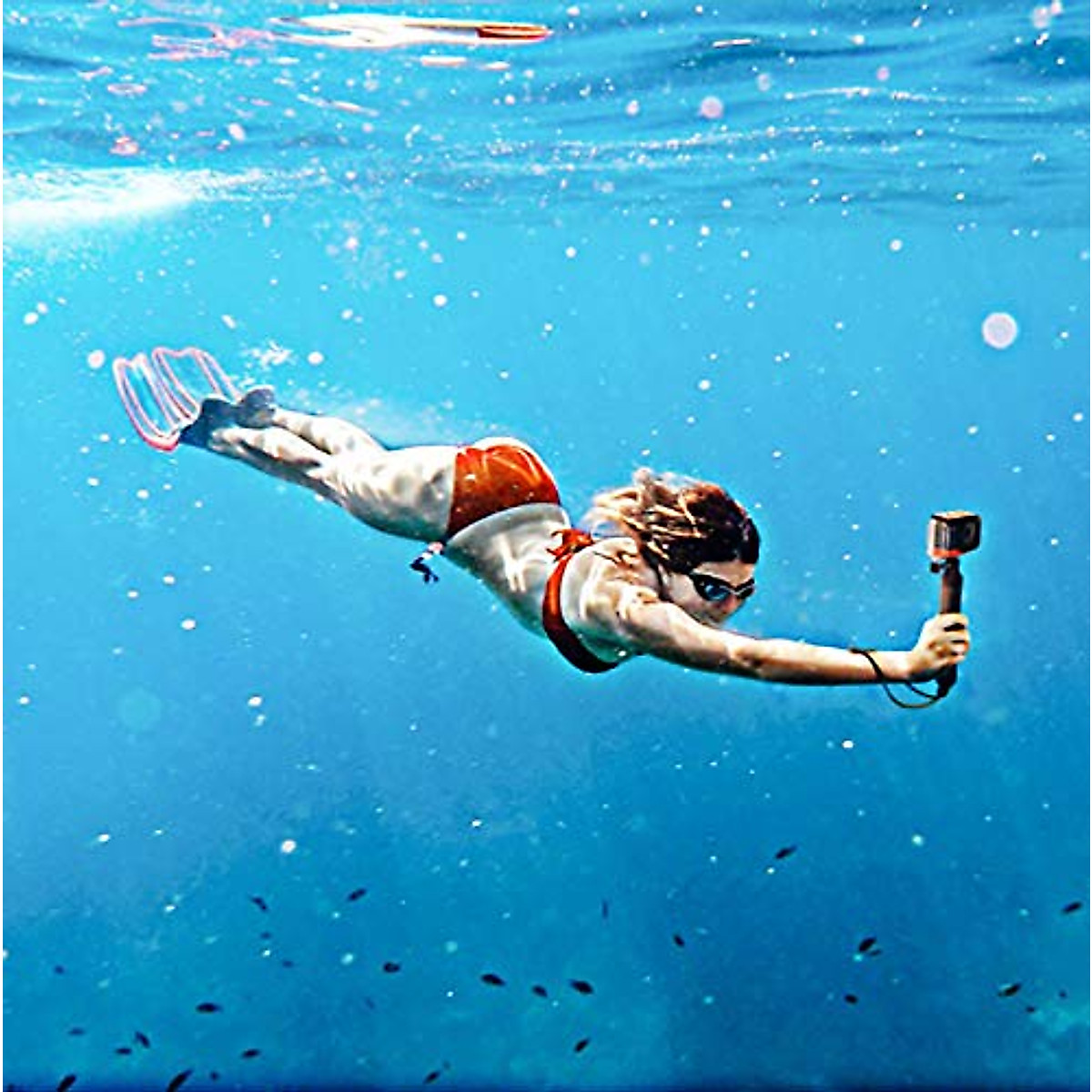 For Insta360 ONE R Sports Camera Case Protective Housing Insta360 ONE R Diving Cases Waterproof Housing 4K IPX8 Accessory Camera Accessories Anti-fall Bezel Protective Cases (Black) A458