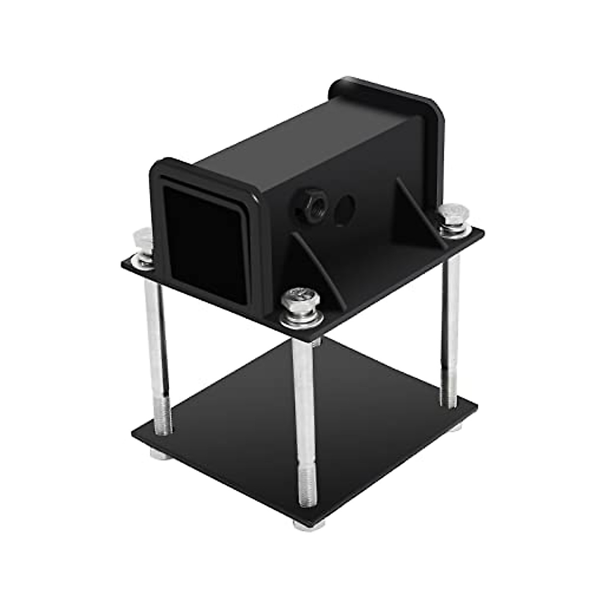 Gekufa RV Bumper Hitch Receiver 2 inch,Fits for 4-4.5 inches Bumper Trailer Cargo Carrier Bike Racks