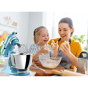 5 Quart Stainless Steel Mixer Bowl for KitchenAid Stand Mixers, Compatible with 4.5 & 5 QT KitchenAid Tilt-Head Mixers, KitchenAid Mixer Accessories, KitchenAid Replacement Bowl