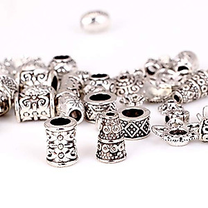 Incredible art 100-Piece Bali Style Jewelry Making Metal Bead Caps Deluxe New Mix, Silver