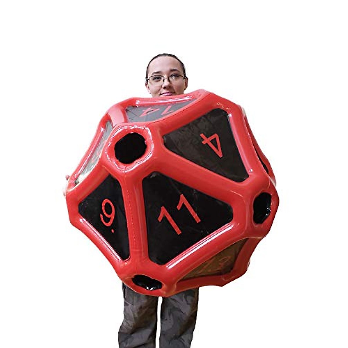 Black Bazaar Large D20 Dice Inflatable Extra Large Giant Gaming DND Tabletop RPG Roleplaying Dungeons and Dragons