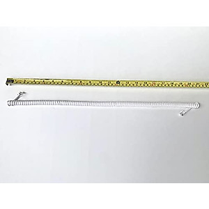 The VoIP Lounge Replacement 12 Foot White Handset Curly Cord for AT&T Phone (12 Feet Fully Stretched, 20-22 Inches Coiled - See Full Description Below)