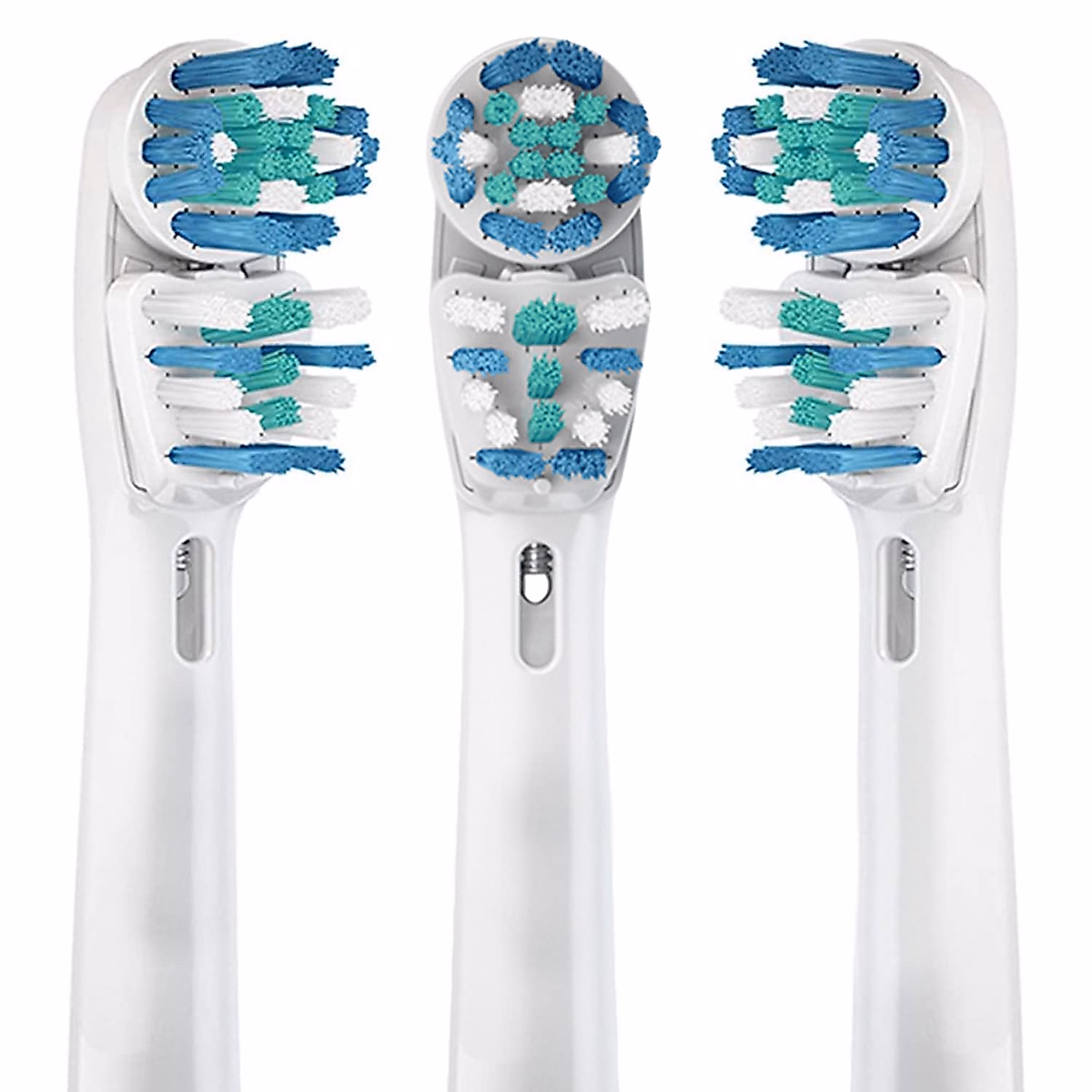 Oral-B Compatible Replacement Toothbrush Heads Double Clean for Oralb Braun Electric Toothbrush Replacement Heads for Oral B Pro, 1000, 8000, 9000, Sonic, Adults, Kids, Vitality, Dual (4)