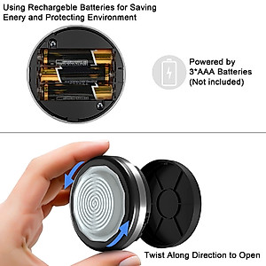 Starxing Puck Lights with Remote Control, Under Cabinet Lighting Dimmable Timer, Led Lights Battery Operated Powered for Kitchen Closet Bedroom(Black)