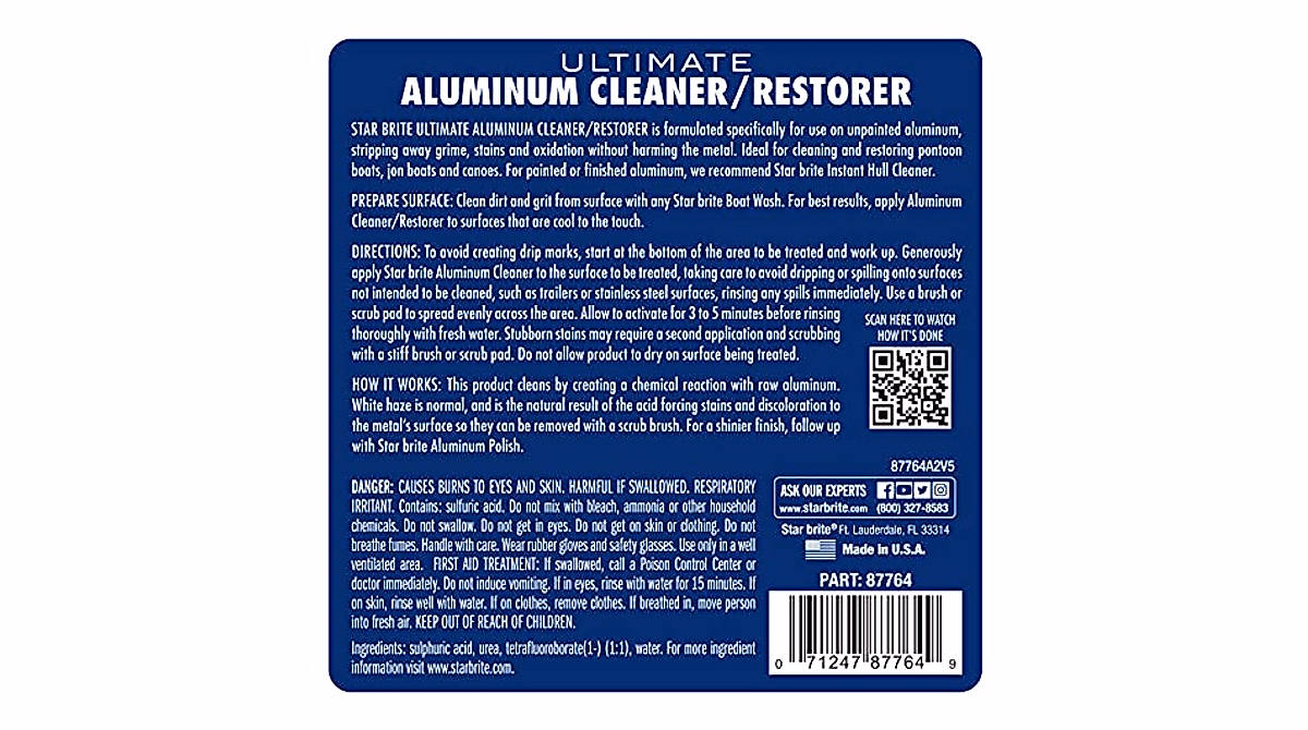 STAR BRITE Aluminum Cleaner - Restore Your Boat Today