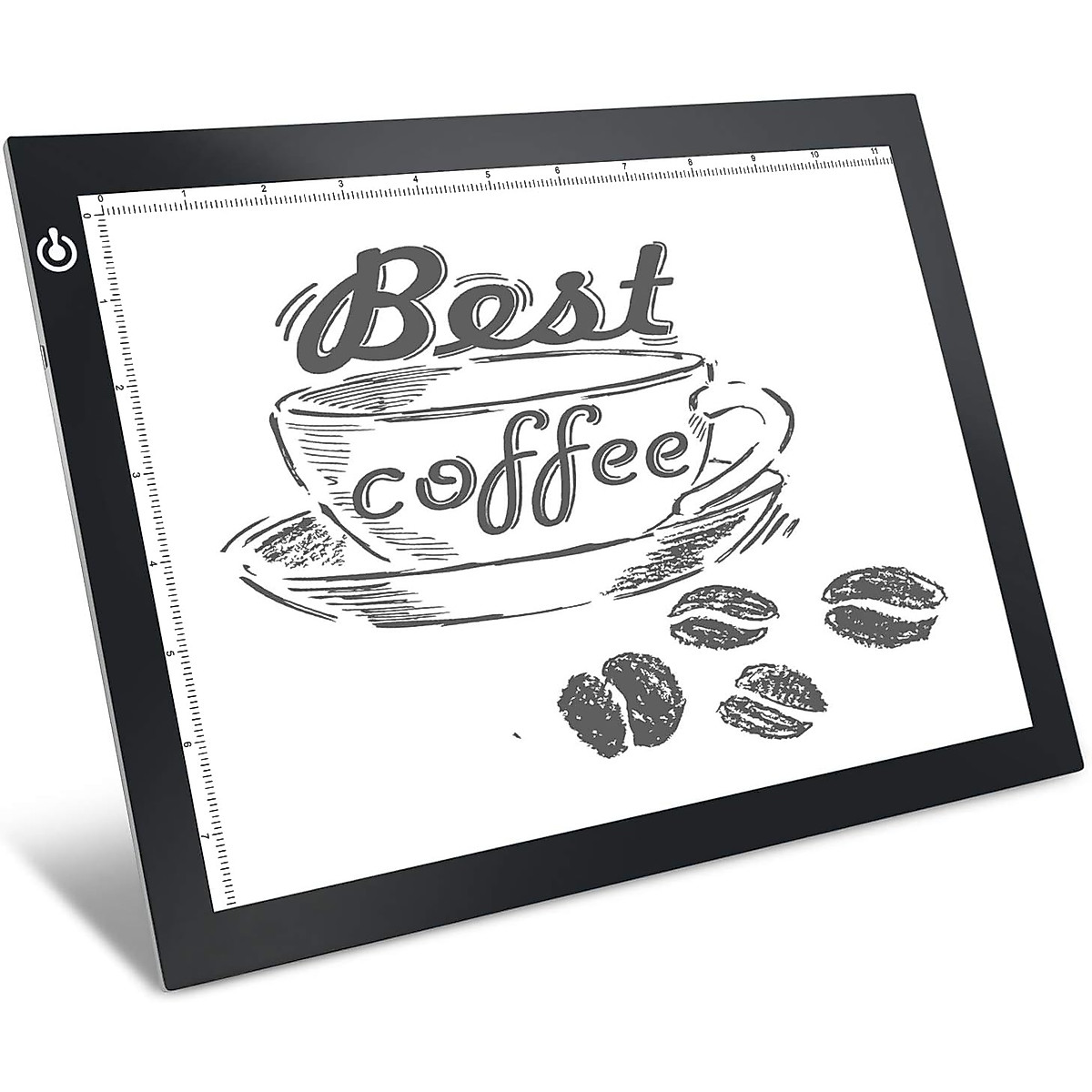 Black A4 Dimmable LED Artcraft Light Box Tracer Slim Light Pad Portable Tablet, USB Power Cable Copy Drawing Board Tracing Table for Artists Designing, Animation, Sketching, Stenciling X-ray Viewing