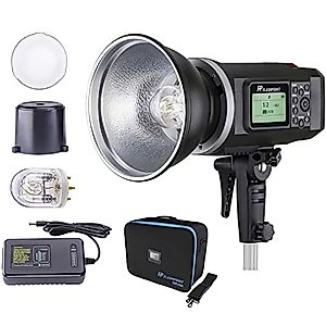Flashpoint XPLOR 600 R2 Battery Powered Photo Studio Strobe Portable Monolight,Bowens Mount,600Ws 2.4GHz w/8700mAh Li-ion Battery,1/8000HSS 450 Full Power Flashes for Outdoor Strobe Light Photography