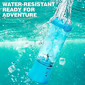 2 Pack Portable Blender,270 Watt for Shakes and Smoothies Waterproof Blender USB Rechargeable with 20 oz BPA Free Blender Cups with Travel Lid.