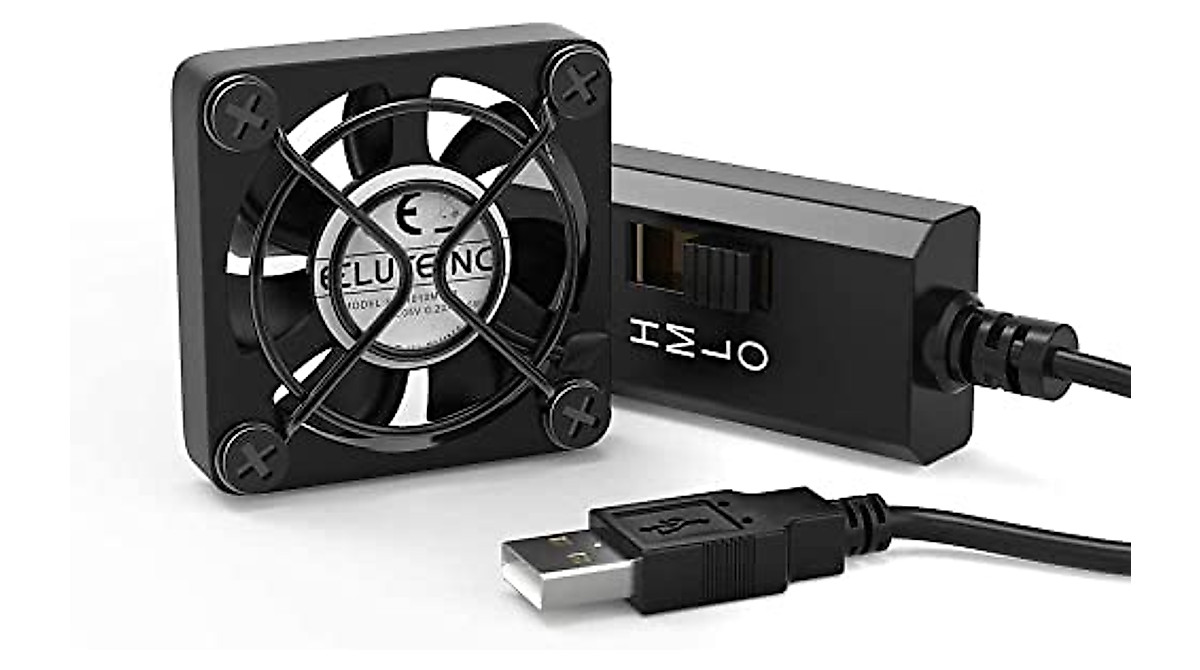 ELUTENG 40mm USB Fan - 3 Speed Cooling Solution