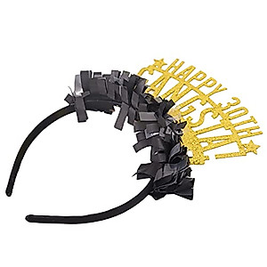 Happy 30th Birthday Party Tiara - Adult Theme Party Hat,Funny Thirty Birthday Gift for her,Milestone Birthda,Party Decor for 30