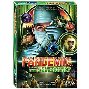 Pandemic State of Emergency Board Game EXPANSION | Family Board Game | Strategy Board Game | Cooperative Board Game | Ages 8+ | 2 to 4 players | Average Playtime 45 minutes | Made by Z-Man Games