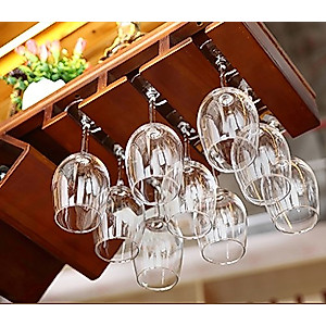 Stylish Simplicity European Solid Wood Wine Rack Wine Rack Wine Glass Rack, PIBM, b, 100 * 28 * 20cm