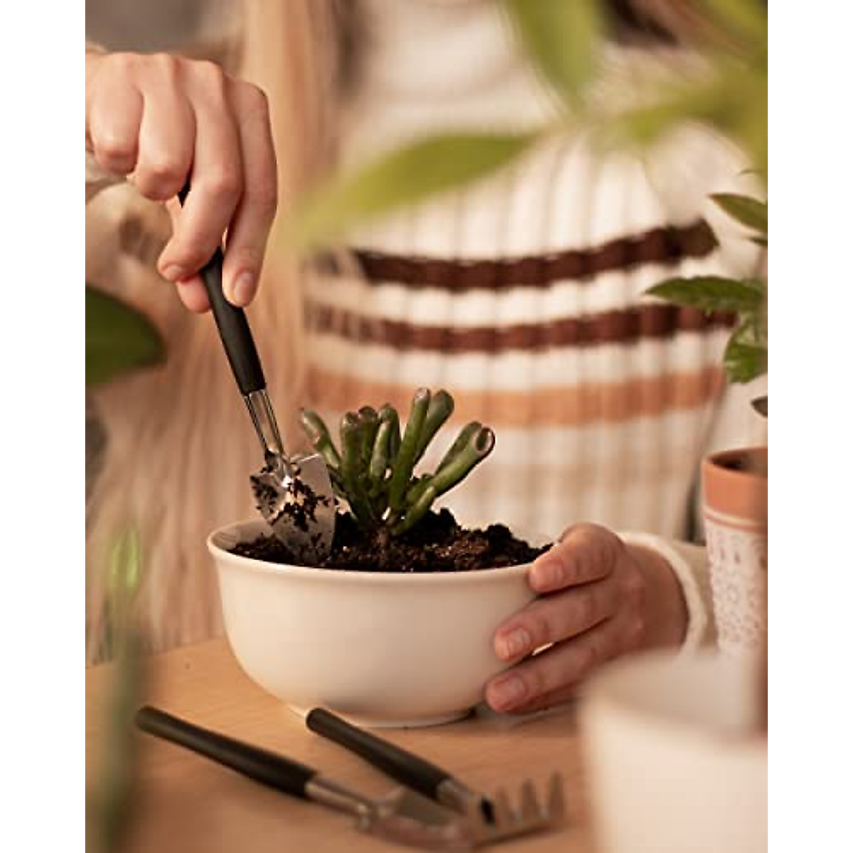 UaiEm Bonsai Tools Set | 13-piece DIY Bonsai Tree Kit with Mini Pruning Shears Concave Cutter, Bonsai Scissors, Bonsai Training Wire, Storage Bag | Carbon Steel Garden Trimming Tools | Bonsai Tool Kit