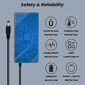 42V 2A Electric Scooter Charger Compatible with GOTRAX G2, G3, G4, Apex, Glider, XR Elite, XR Ultra 36V Electric Bike Lithium Battery Charger,Diameter 5.5mm, 2.1mm