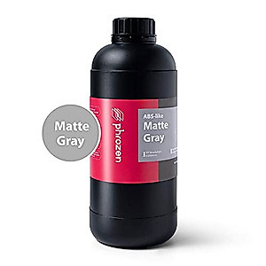 Phrozen 3D Printer ABS-Like Matte Gray Resin,405nm DLP LCD UV-Curing Photopolymer Resin for General Modeling and Prototyping, High Precision Printing, Low Odor, Non-Brittle (1kg)