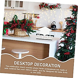 Abaodam 3pcs Picture Supply Decor Desktop of Graduates Congrats Mdf Wood Personalized Room Transfer Memorial Grad Wooden Sublimation Frame Frames Hardboard Photo Blanks