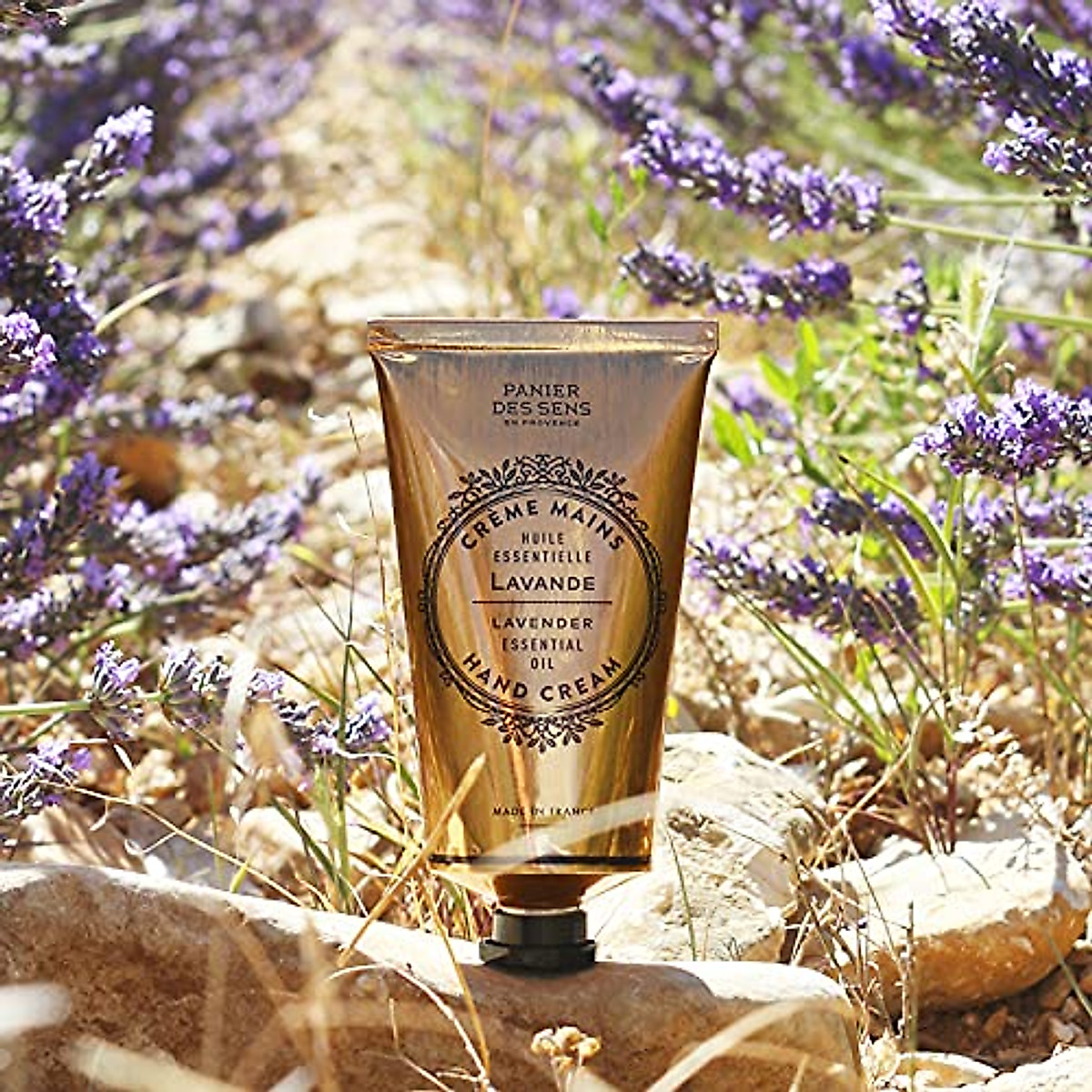 Panier des Sens Lavender Hand cream for dry cracked hands with Olive oil - Made in France 97% natural - 2.6floz/75ml