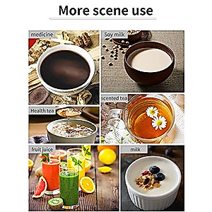 Vacuum Insulated Water Bottle,9Oz Double Wall Insulation Stainless steel Thermos Cup with Ceramic Liner Keeps Beverage Hot or Cold for 6 Hours, Tea Coffee Travel Tumbler Mug with Infuser (Blue)