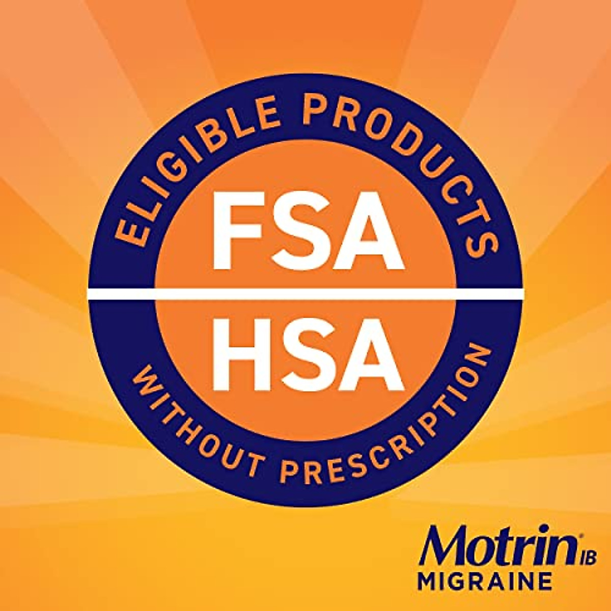 Motrin IB Migraine Liquid Gel Caps, Ibuprofen 200 mg, Migraine Relief Medicine, 80 Ct