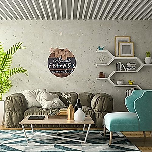 Welcome Sign for Front Door,Funny TV Show Merchandise,TV Show Gifts,Wooden Sign Front Porch Decor,Mothers Day Gifts for Mom Grandma Wife BestFriend