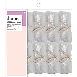 Diane Disposable Clear Processing Hair Caps, For Salons, DIY, Conditioning, Dyeing, Hair Treatments, Bag of 100, D722