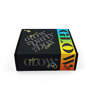 Dragon Too Glow in The Dark Party Supplies - 605 Pieces - Includes Connectors to Create Necklaces, Bracelets, Glasses, Heart Glasses, Hats, Headbands, Balls, Flowers - Glow in The Dark Party Favors