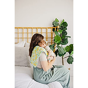 Copper Pearl Baby Burp Cloth Large 21''x10'' Size Premium Absorbent Triple Layer 3-Pack Gift Set Lemon