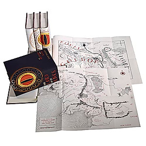 Juniper Books Lord of The Rings DUST Jackets ONLY in Black | Custom Designed Dust Jackets for Your 3-Volume Hardcover LOTR Book Set Published by Houghton Mifflin Harcourt | Books NOT Included