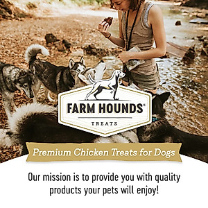 Farm Hounds - Chicken Jerky - Premium Natural Chicken Jerky For Dogs - From 100% Humanely Raised Chicken - Break-To-Size - Great For Training & Treats - No Added Fillers - Made in USA - 3.5 oz -1 Pack