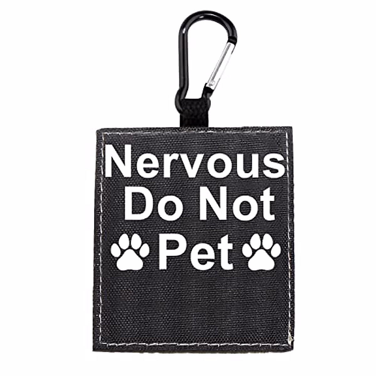 Funny Dog Leash Sleeve Nervous Do Not Pet Dog Leash Wrap Wrap Alert Hanging ID Patch Tag Pet Birthday Gift(Do Not Pet-Tag)