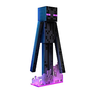 Mattel Minecraft Diamond Level Enderman Action Figure & Die-Cast Accessories, Collectible Toy Inspired by Video Game, 5.5 inch
