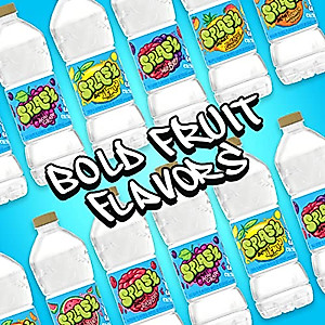 Splash Blast, Flavored Water Beverage, Wild Berry Flavor, 16.9 Fl Oz Plastic Bottles, 6 Pack