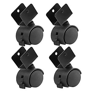 Casters Swivel casters Heavy Duty 4pcs Furniture Office Chair Sofa Brake Plastic Rolling Wheels Caster for Industrial Furniture casters Workbench