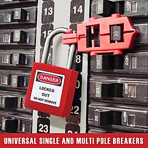 Circuit Breaker Lockout Device 20 PCS Universal Single and Multi Pole Breakers Lockout