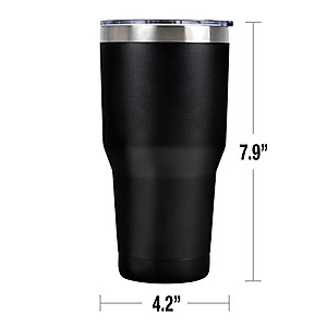Logovision Rainbow Pride Stainless Steel Tumbler 30 oz Coffee Travel Cup, Vacuum Insulated & Double Wall with Leakproof Sliding Lid | Great for Hot Drinks and Cold Beverages