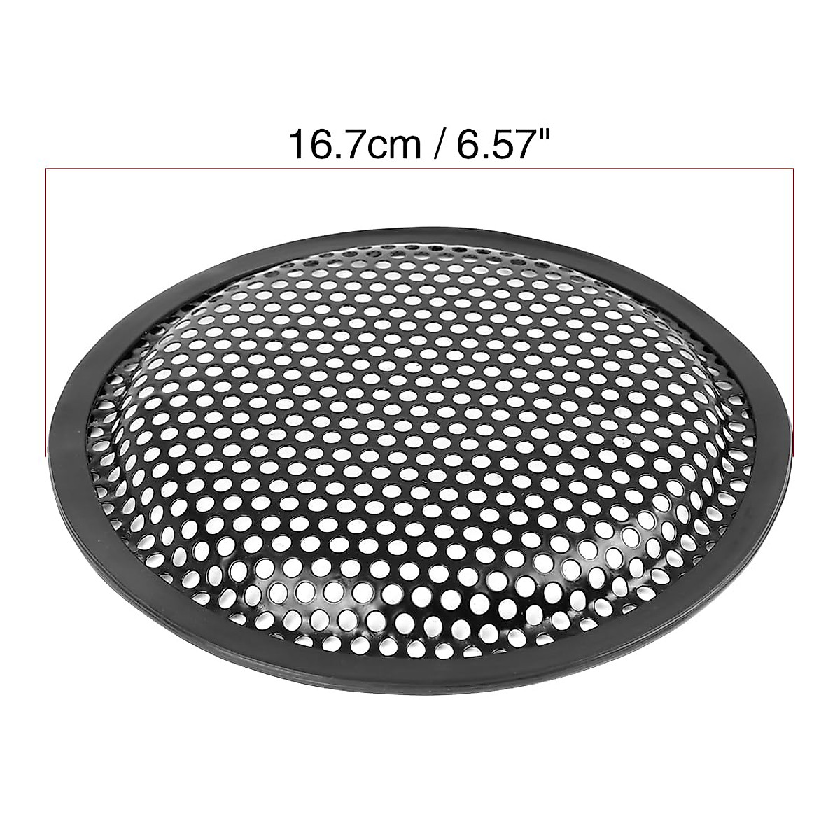 X AUTOHAUX Universal 6 Inch Car Audio Speaker Subwoofer Metal Waffle Grill Cover Protector with Rubber Edge and Clips 2pcs