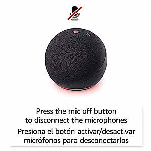 Echo Dot (5th Gen, 2022 release) | International Version with US Power Adaptor | Smart speaker with Alexa | Charcoal