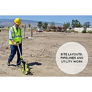 Calculated Industries #6575 DigiRoller Plus III 12.5 Inch Estimators Electronic Distance Measuring Wheel with Large Backlit Digital Display; Measure in Feet, Inches, Meters, Yards; FREE Carrying Pack