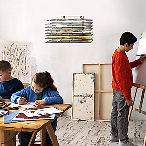 Lzttyee Art Drying Rack for Classroom Paint Drying Rack Small Art Drying Rack Wall Art Storage Rack with 8 Removable Shelves for Classrooms and Art Studios (8 Shelves)