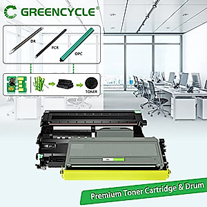 greencycle (1 Toner,1 Drum Compatible Toner Cartridge and Drum Unit Replacement for TN360 TN330 DR360 DR-360 High Yield Compatible with Brother HL-2170w HL-2140 MFC-7340 MFC-7340 DCP-7040 Printer