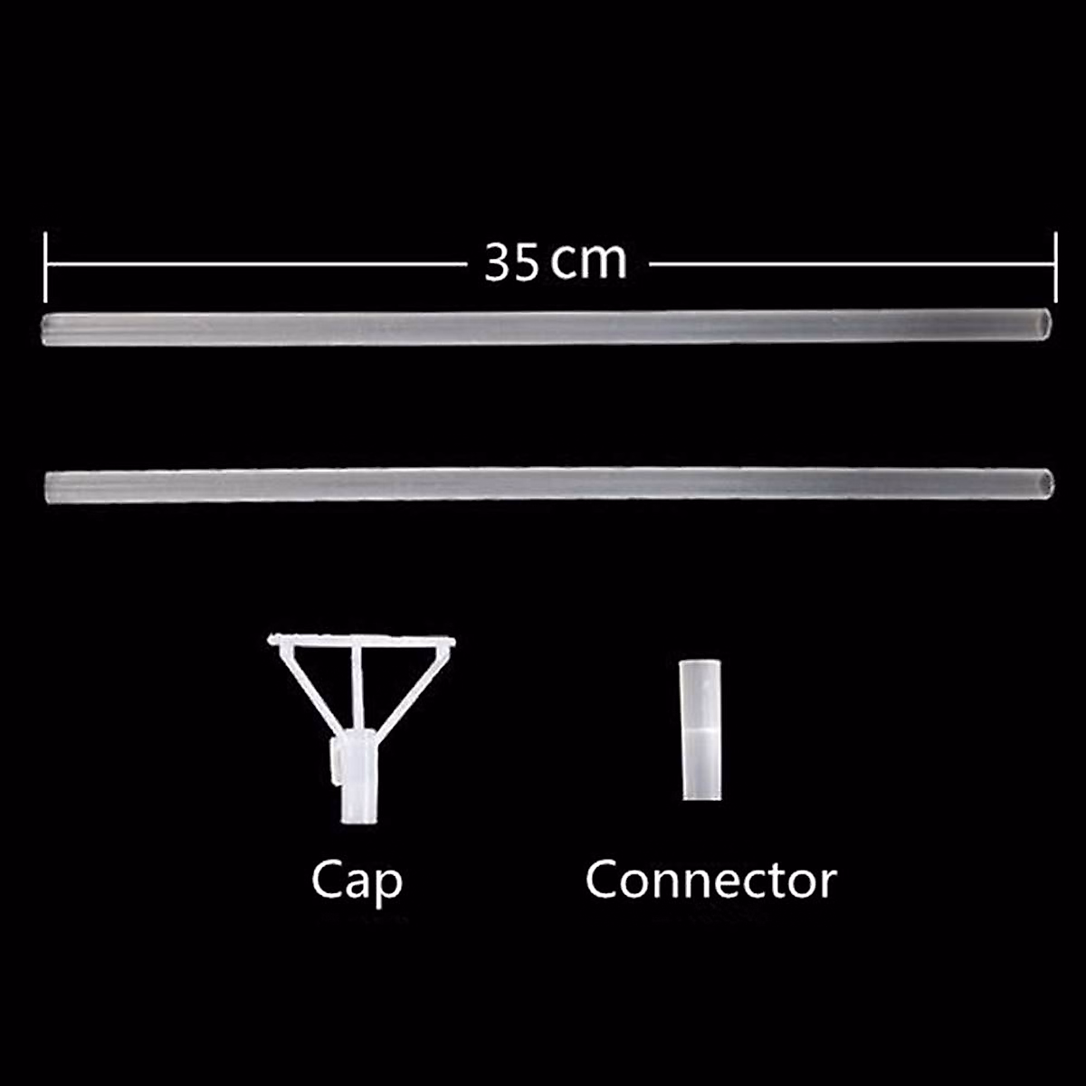 LED Light Up Bobo Balloons with Sticks 6 Packs, Flashing Handles,20 Inches Transparent Bubble Balloons,70 cm Sticks, Event Birthday Party Decoration