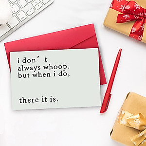 Funny Graduation Card, Encouragement Card, Congratulations Card For Him, Birthday Card For Men Women,I Don't Always Whoop. But When I do, There It Is