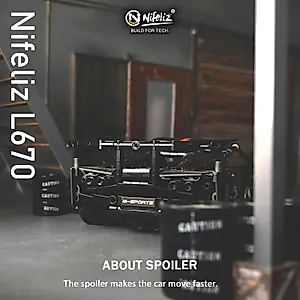 Nifeliz L670 Sports Car MOC Building Blocks and Construction Toy, Adult Collectible Model Cars Set to Build, 1:14 Scale Sports Car Model (1337 Pcs)