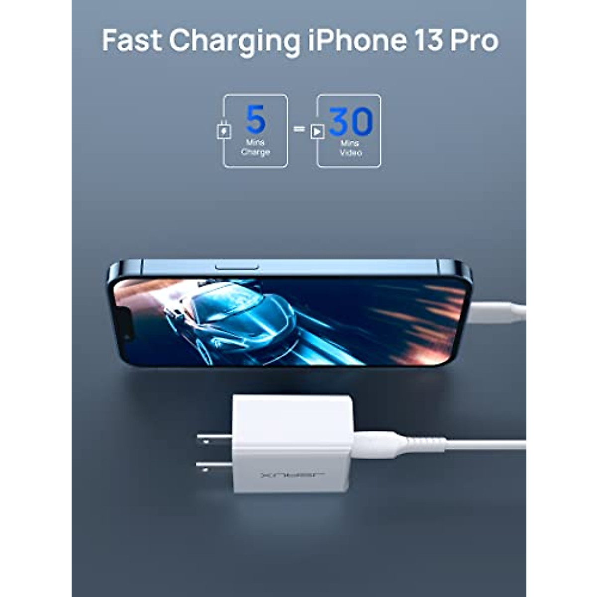 JSAUX 25W USB-C Wall Charger, Samsung Super Fast Charger Block PD Type C Adapter Compatible with Samsung Galaxy S22/S21/S21+/S20/Note20/10, iPhone 13 Pro, Z Flip/S9/S8/S10e, Pixel, and More-White
