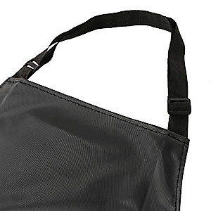 kilofly 1pc Vinyl Extra Long 43" Adjustable Waist Neck Ties Waterproof Apron