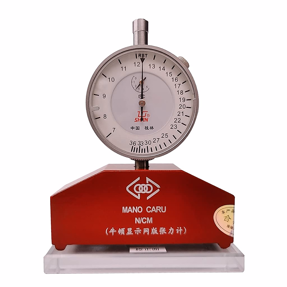 JAGTRADE Tensiometer High Precision Silk Screen Printing Tension Meter mesh Tension Meter Force Meter Tester Newton Tension Meter Gauge, 15x12cm