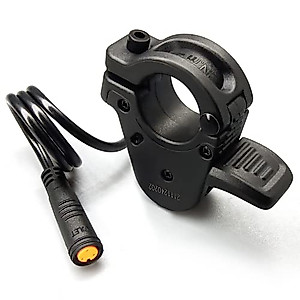 MUSELK E-Bike 300X Thumb Throttle 3PIN Female Waterproof Plug Throttle for 12V-72V BBS01 BBS02 Mid Motor Electric Bike Accelerator